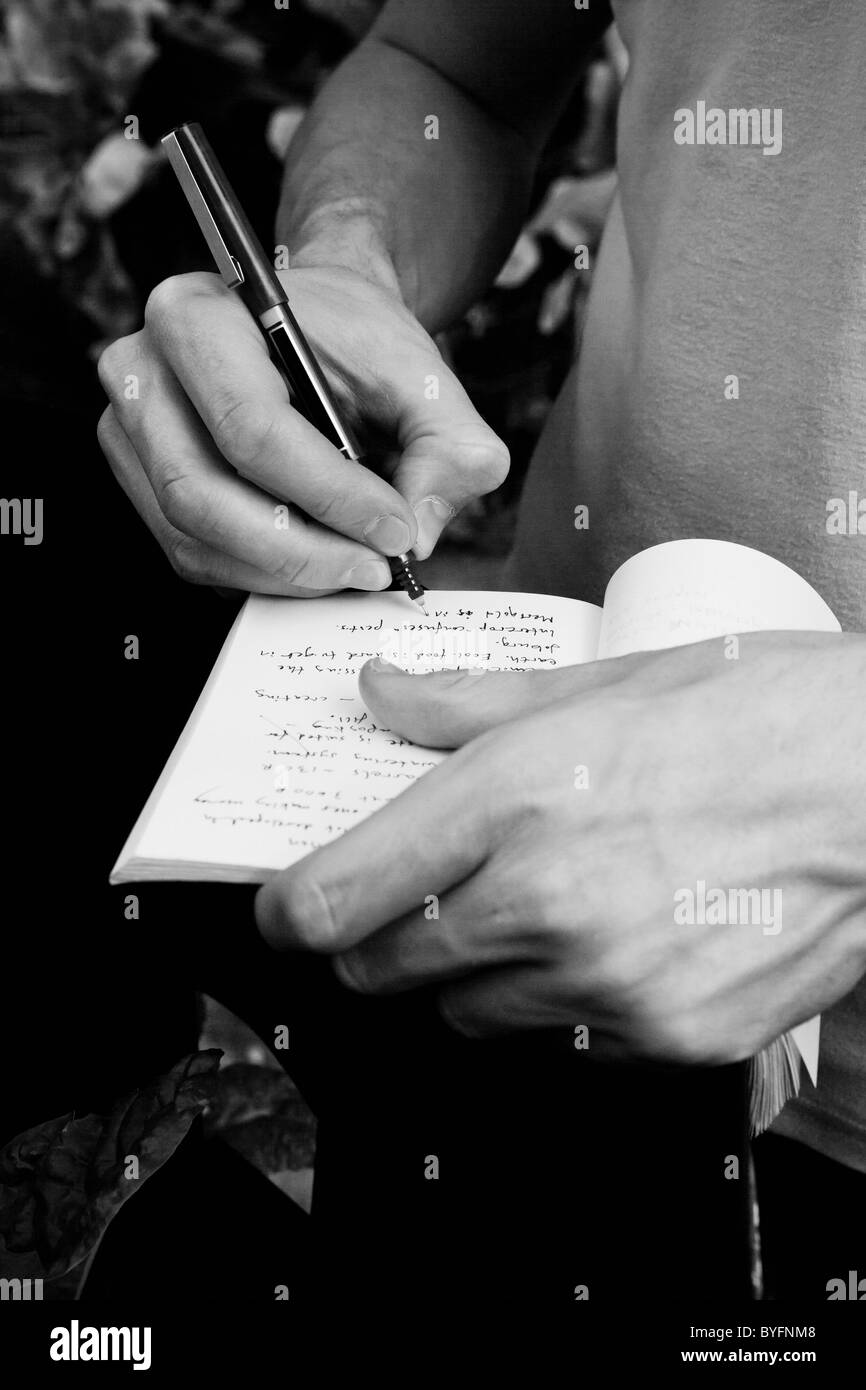 Writing human Black and White Stock Photos & Images - Alamy