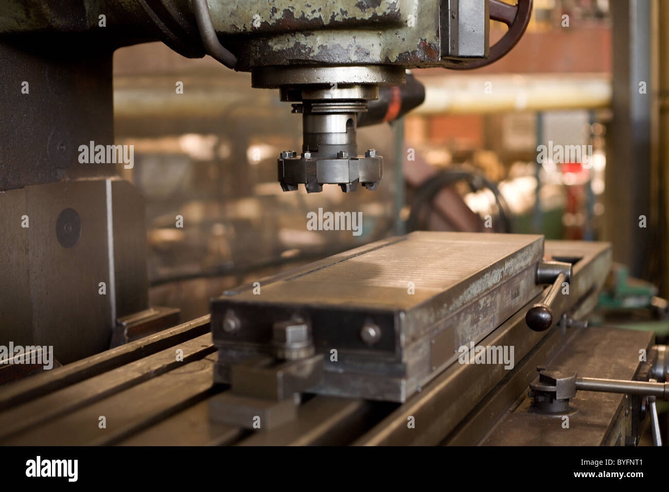 The metal-cutting equipment on a site of preparation of metal Stock ...