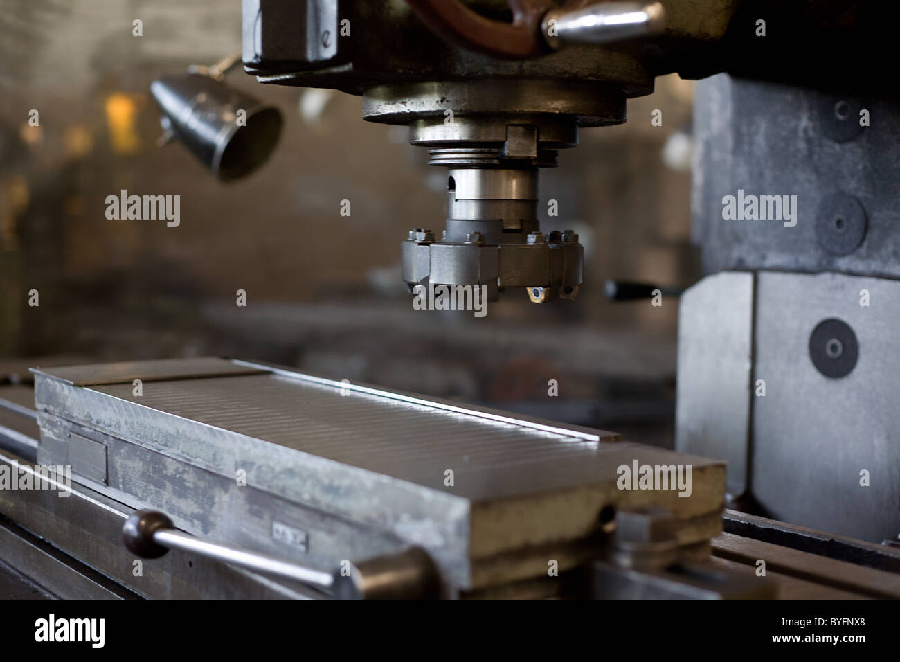 The metal-cutting equipment on a site of preparation of metal Stock ...