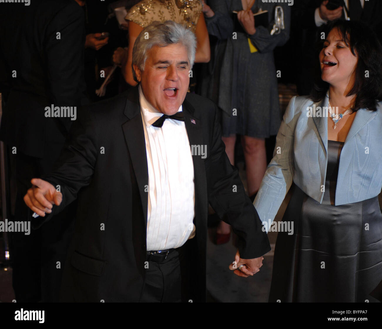 Jay Leno and Mavis Leno Vanity Fair Oscar Party at Mortons Los Angeles ...