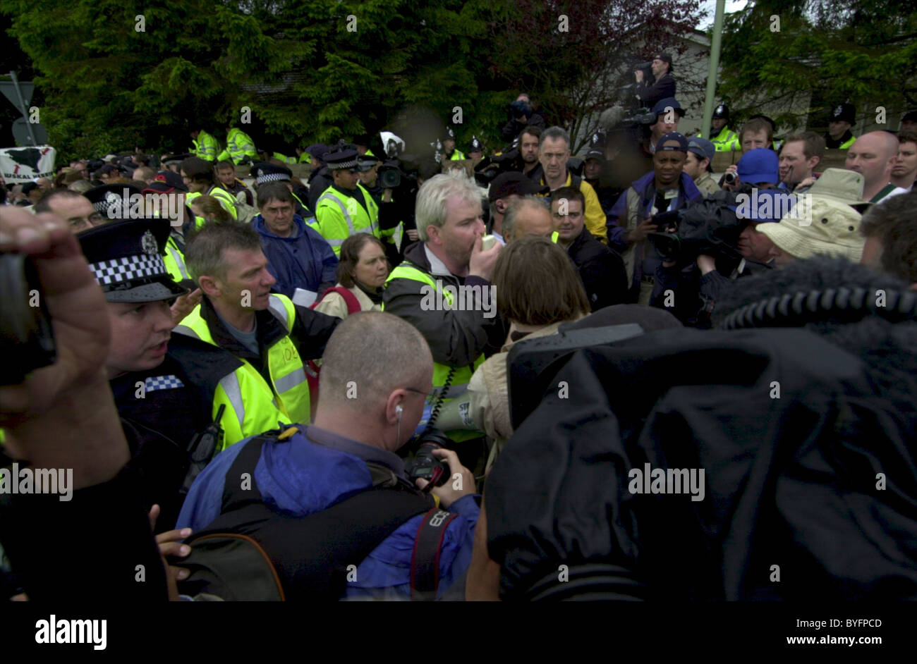 G8 Summit Demonstration at Auchterarder Stock Photo - Alamy