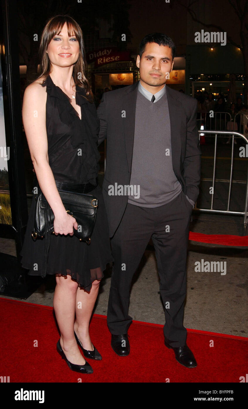 Michael Pena and Guest Los Angeles Premiere of 'Shooter' held at the ...