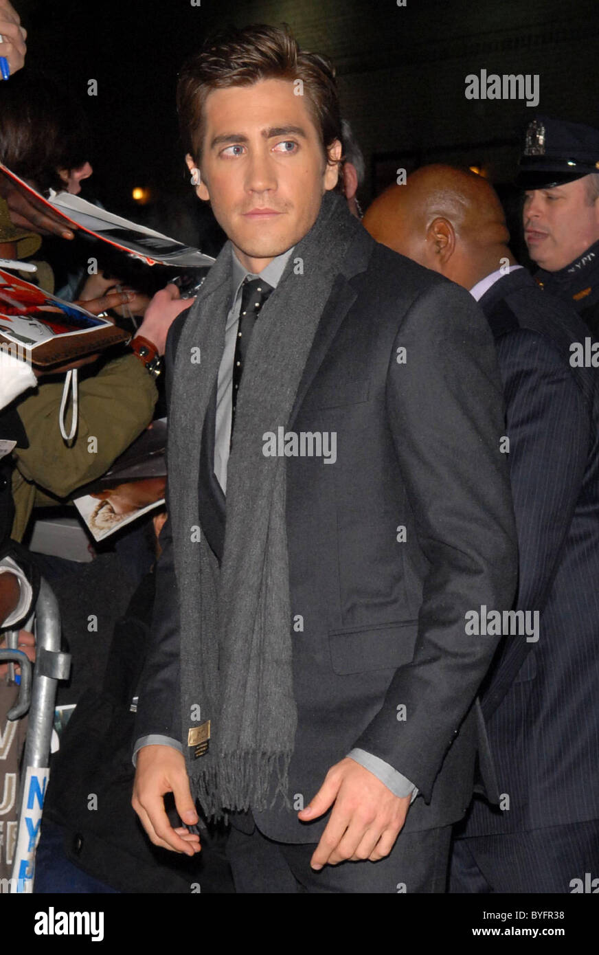 Jake Gyllenhaal outside the Ed Sullivan theatre for 'The Late Show with ...