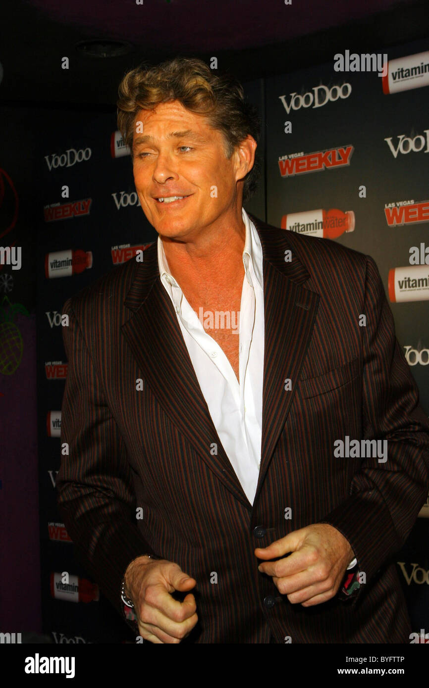 David Hasselhoff NBA-All Star Kick-off Party at the Voodoo Lounge in ...
