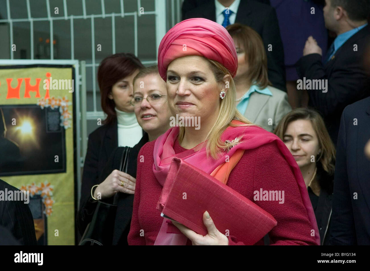 Princess Maxima visits the Saban Primary School Sokak, Turkey - 27.02. ...