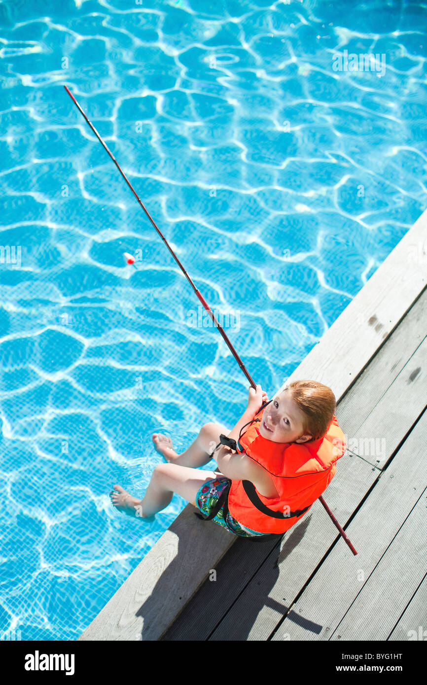 Fishing in swimming pool High Resolution Stock Photography and Images ...