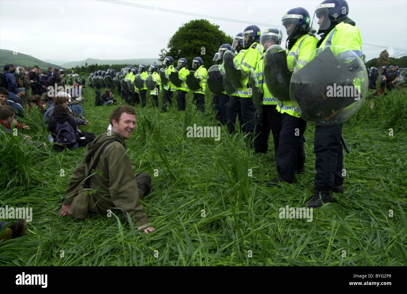 Police riot helmets in a line on the ground hi-res stock photography ...