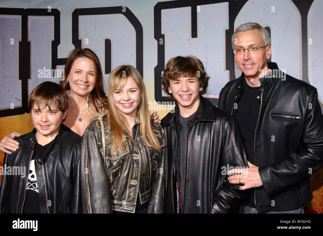 Dr Drew Pinsky and family Los Angeles premiere of 'Wild Hogs' held at ...