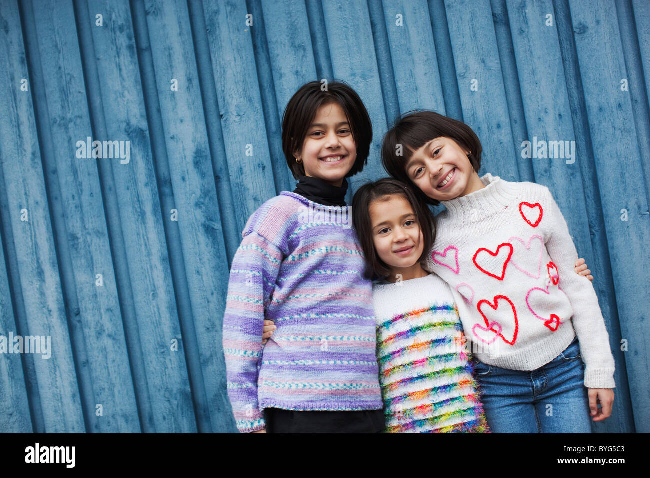 Portrait of three sisters Stock Photo - Alamy