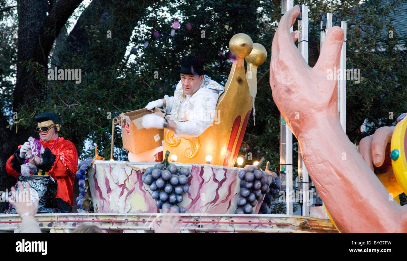 James Gandolfini is crowned king of this years Bacchus parade. Bacchus ...