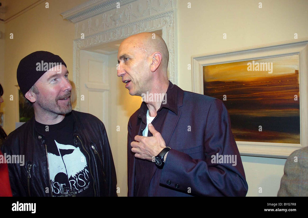 The Edge and Charlie Whisker The launch of 'Consilience' .Charlie ...