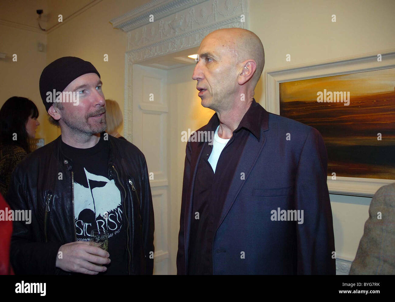 The Edge and Charlie Whisker The launch of 'Consilience' .Charlie ...