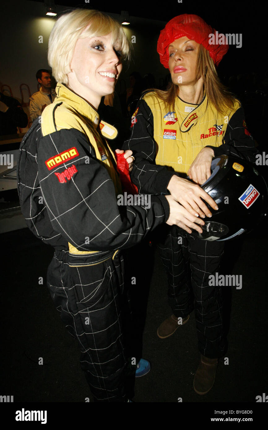 Charlotte Dutton and Rissy Mitchell Celebrity Go-Karting at 'The Race ...