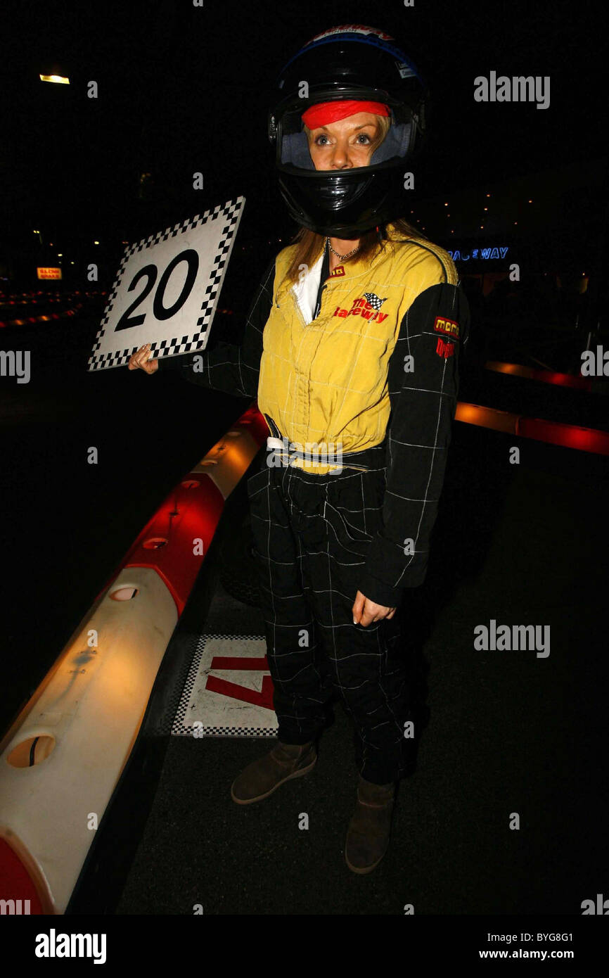 Rissy Mitchell Celebrity Go-Karting at 'The Race Way' in aid of The ...