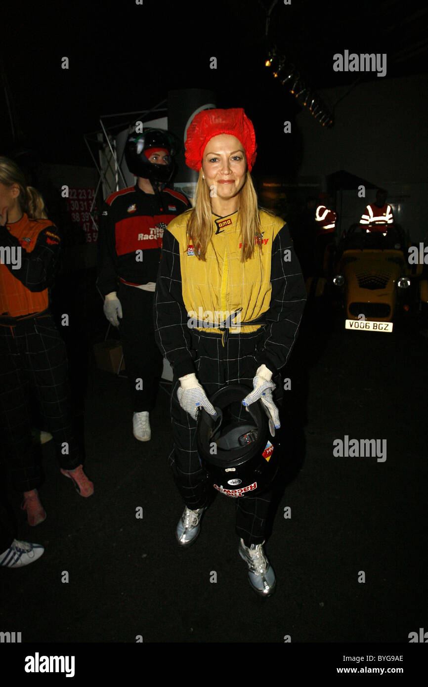 Liz Fuller Celebrity Go-Karting at 'The Race Way' in aid of The ...