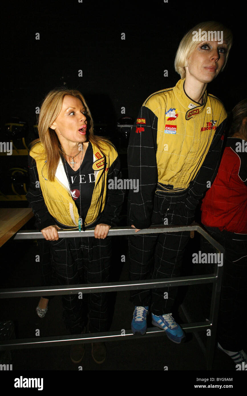Charlotte Dutton and Rissy Mitchell Celebrity Go-Karting at 'The Race ...