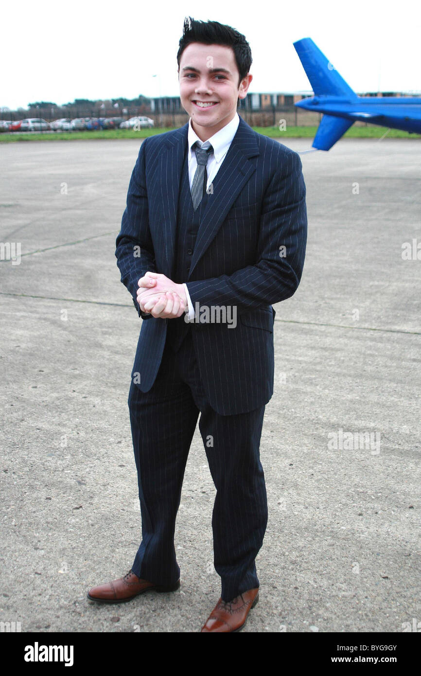 X Factor' finalist Ray Quinn flew by helicopter as part of a one-day ...