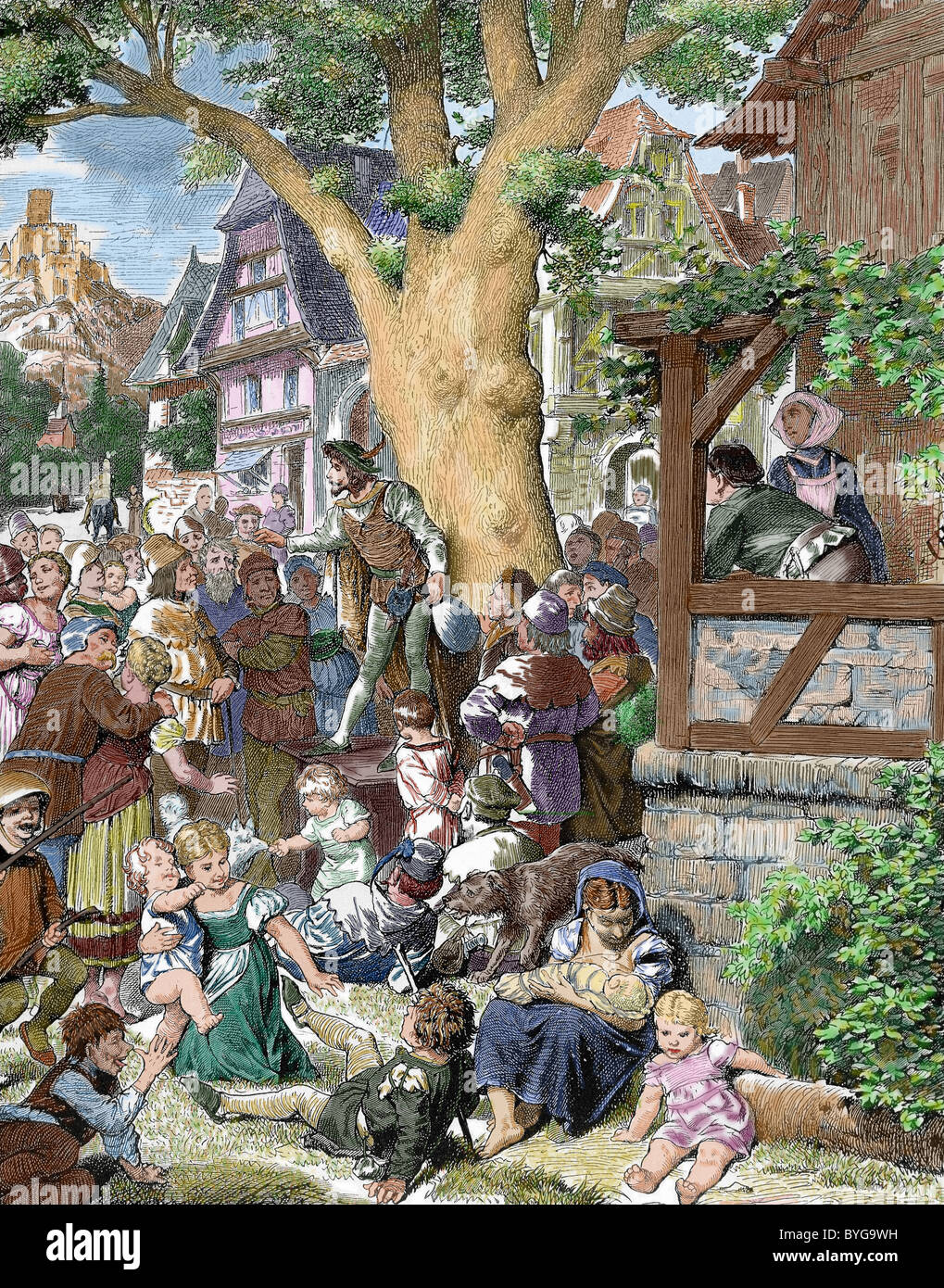 Minstrel middle ages hi-res stock photography and images - Alamy