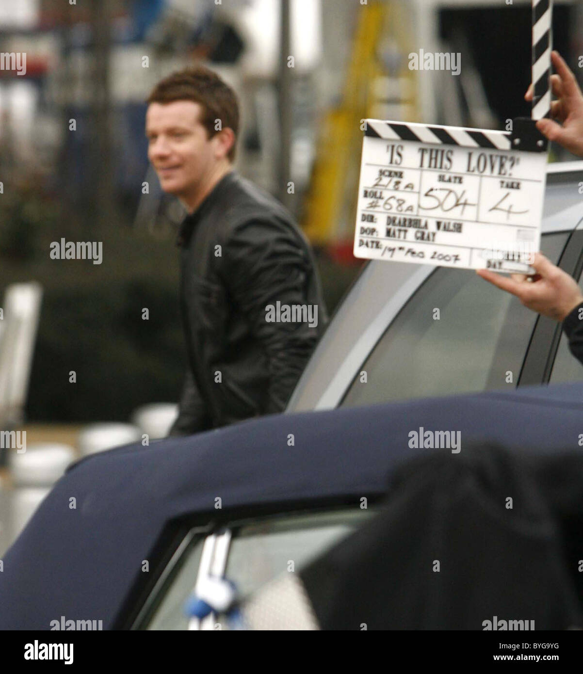 Max Beasley On the set for the final episode of 'Is This Love?' London ...