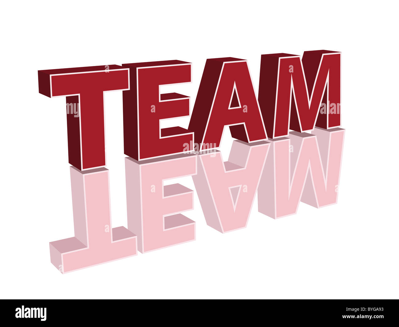 team 3d text isolated on white Stock Photo - Alamy