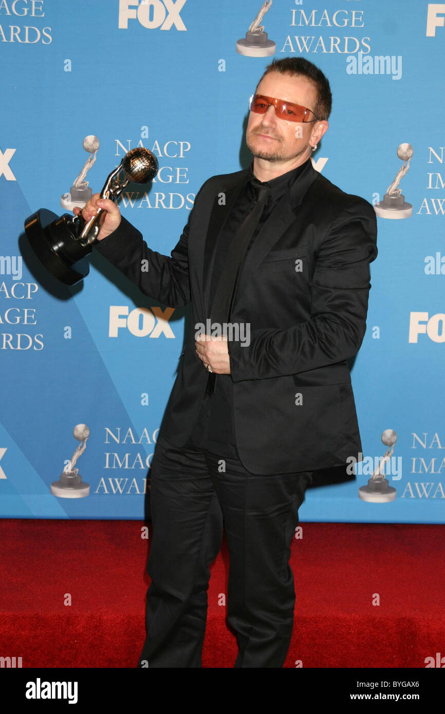 Bono NAACP Image Awards - Press Room Shrine Auditorium Los Angeles ...