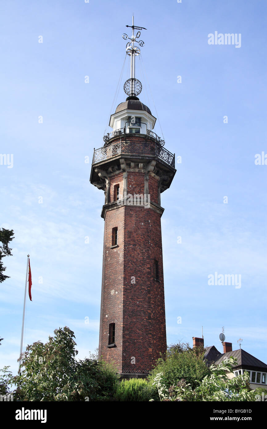 Old lighthouse in Gdansk, Nowy Port, Poland Stock Photo - Alamy