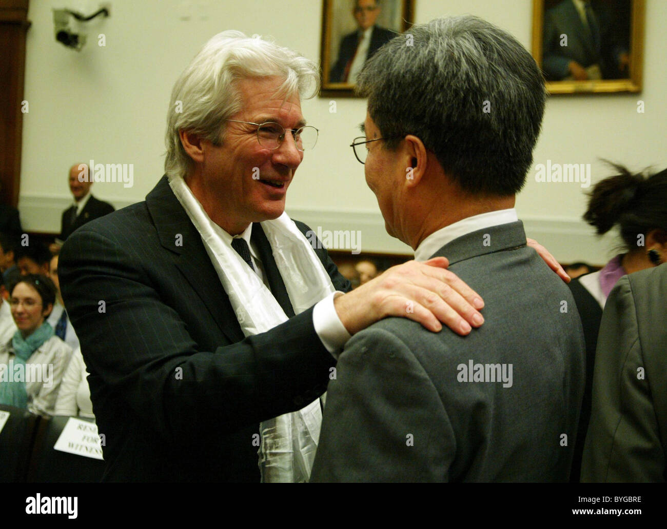 Richard Gere and Lodi Gyari The House of Foreign Affairs held a hearing ...