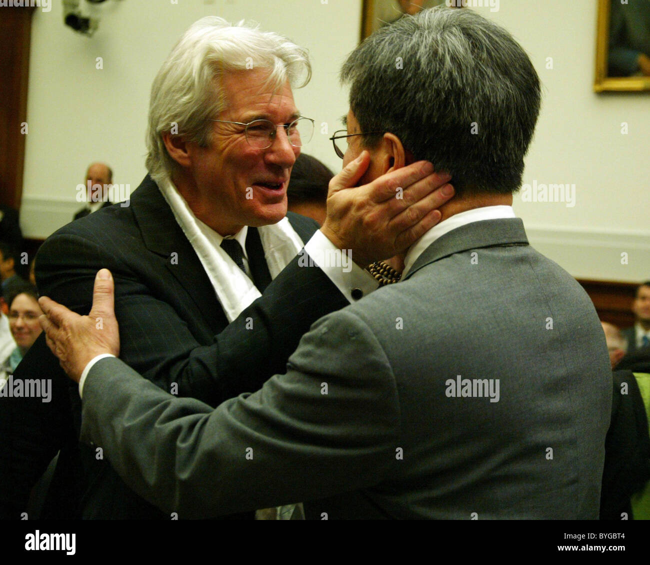 Richard Gere and Lodi Gyari The House of Foreign Affairs held a hearing ...