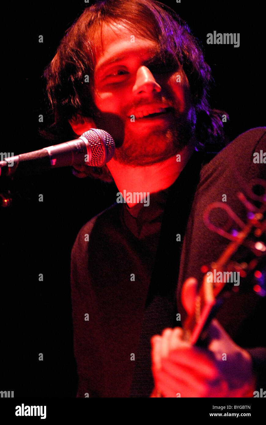 Brian Aubert Silversun Pickups performing at the Gibson Amphitheatre ...