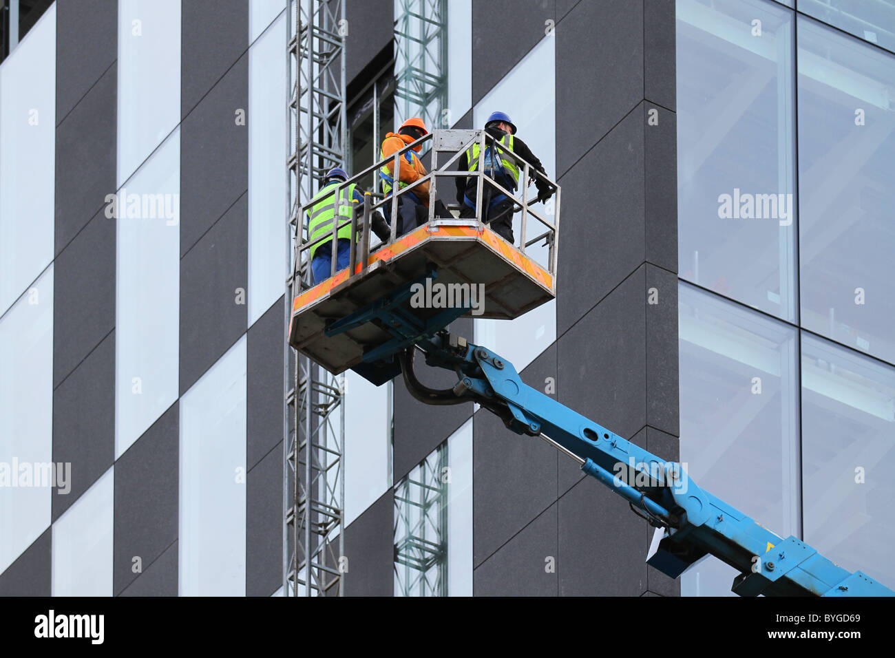 Glass-walled Building Reflections of the Port of Liverpool Building, in ...