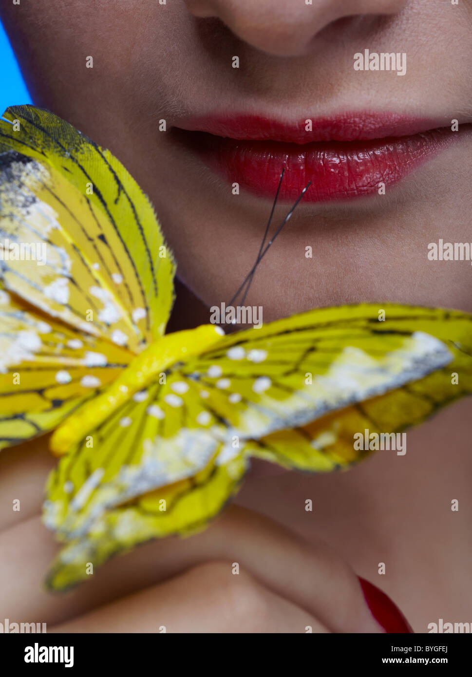 model with buterflies Stock Photo - Alamy