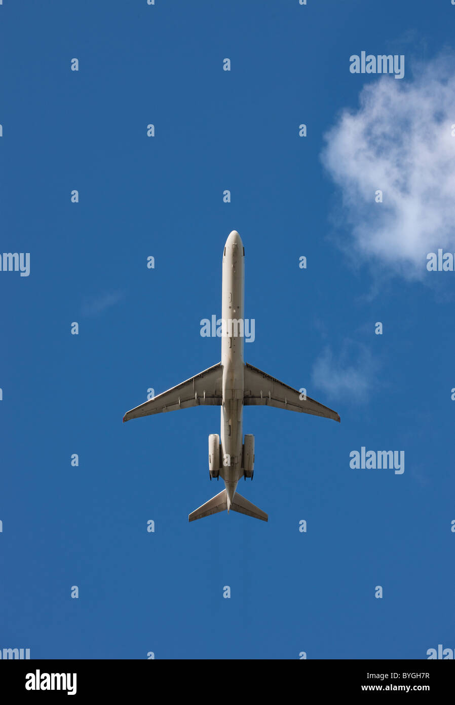 Aeroplane in flight Stock Photo - Alamy