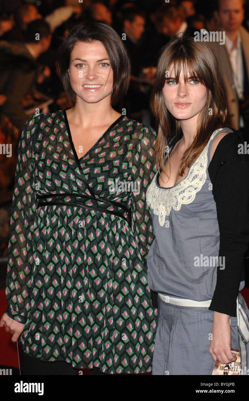 Holly Davidson and Jane Davidson UK film premiere of '300' held at the ...