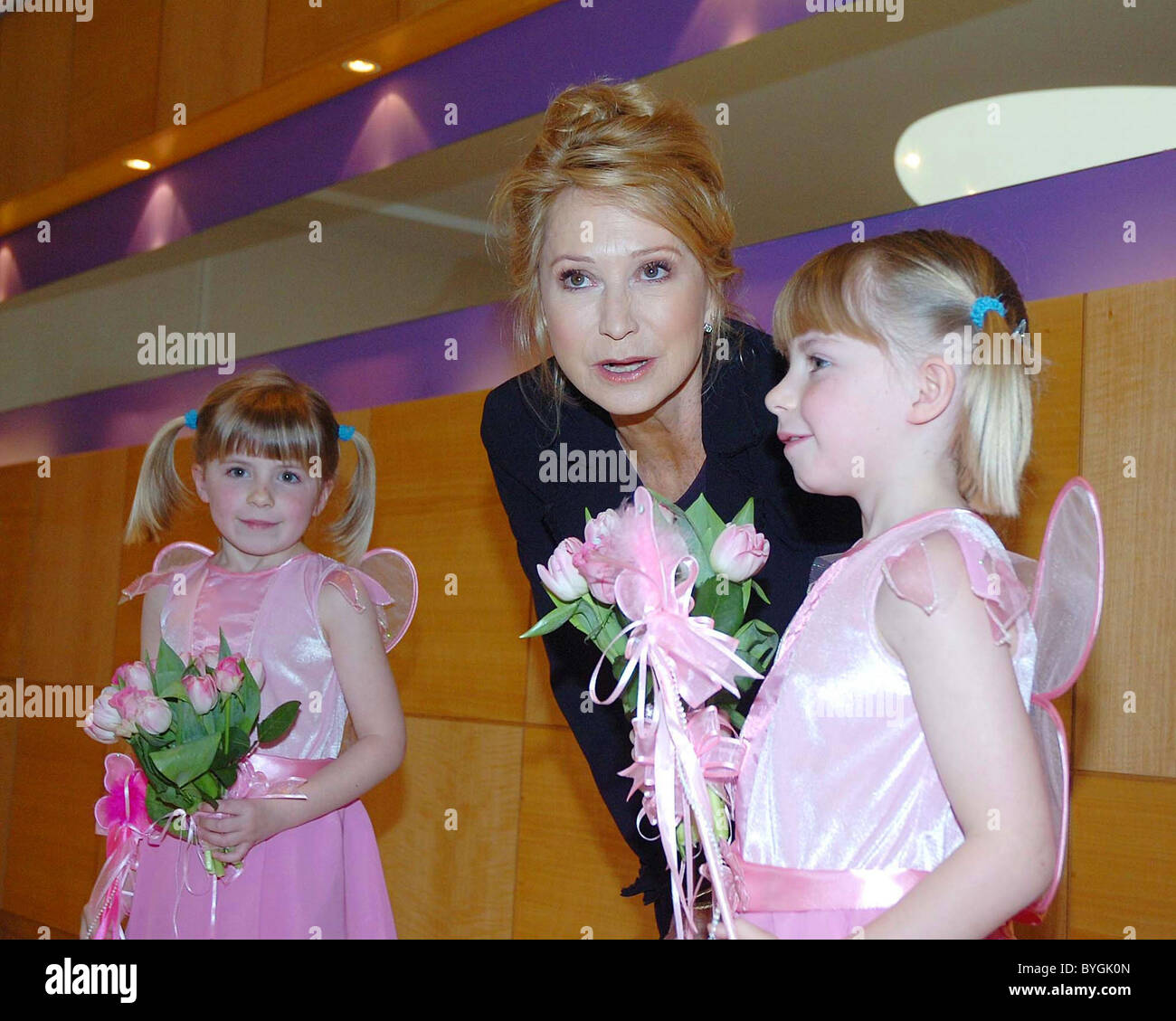 Actress Felicity Kendal CBE with Isabelle O'Connor and Victoria O ...