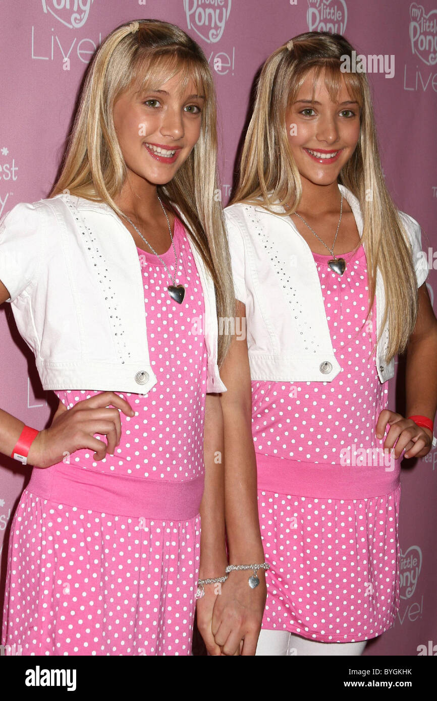 Camilla Rosso and Rebecca Rosso Premiere of "My Little Pony Live!" held ...