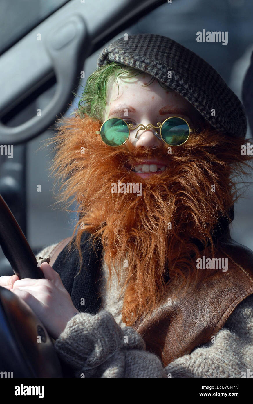 Cian Moore, 9, of Ireland St. Patrick's Day for All Parade in Sunnyside ...