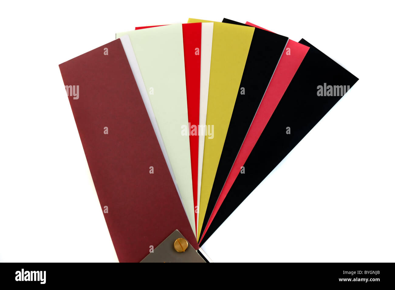 Paper color guide swatch on white background. Graphic design element ...