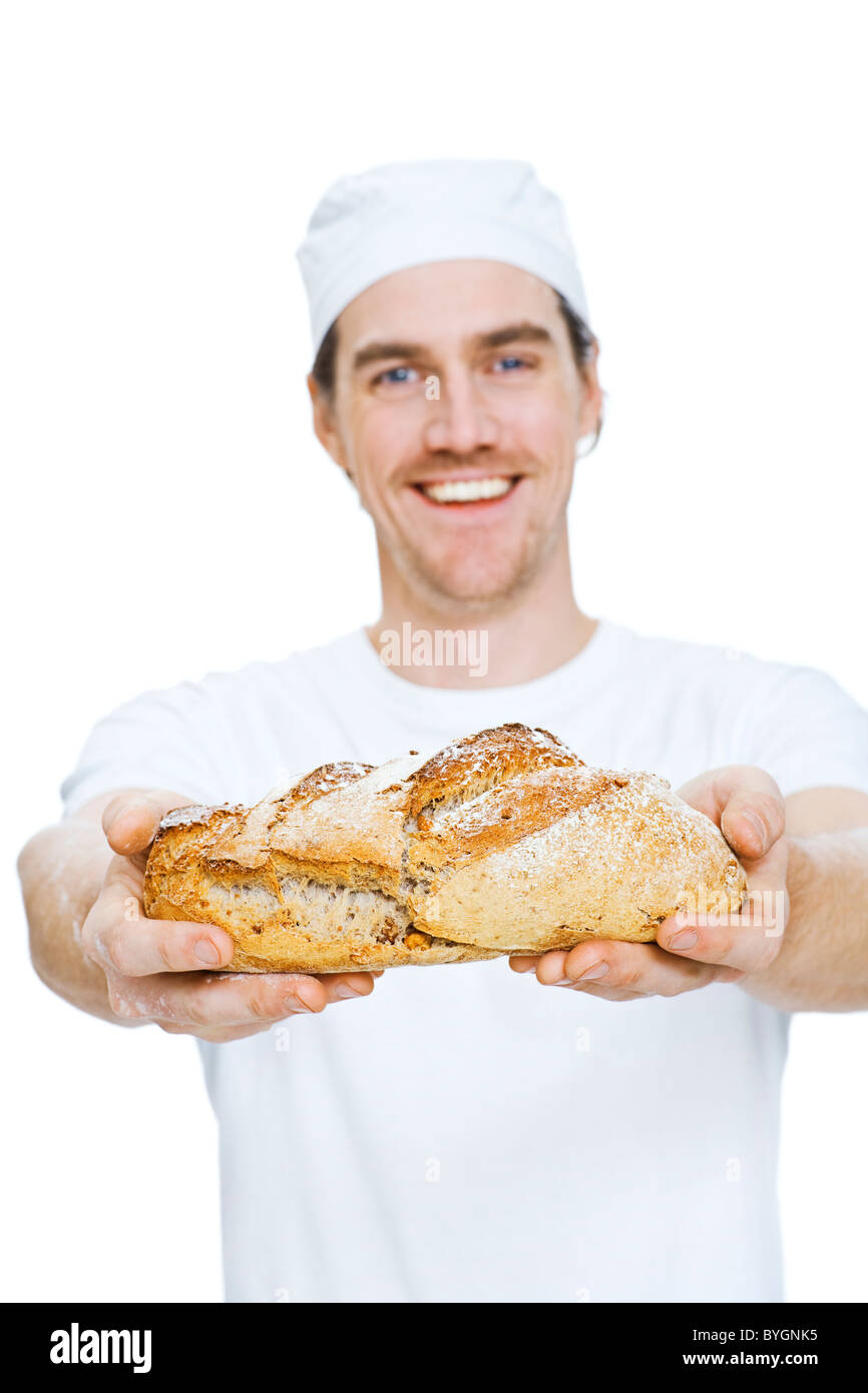 Baker holding bread hi-res stock photography and images - Alamy