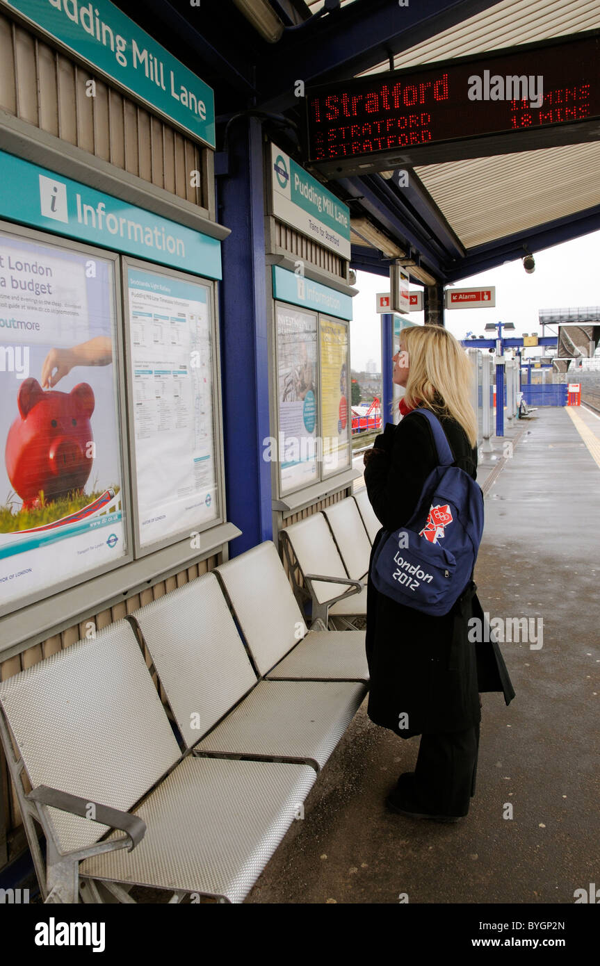 Pudding Mill Lane station close to the Olympic Park East London UK ...