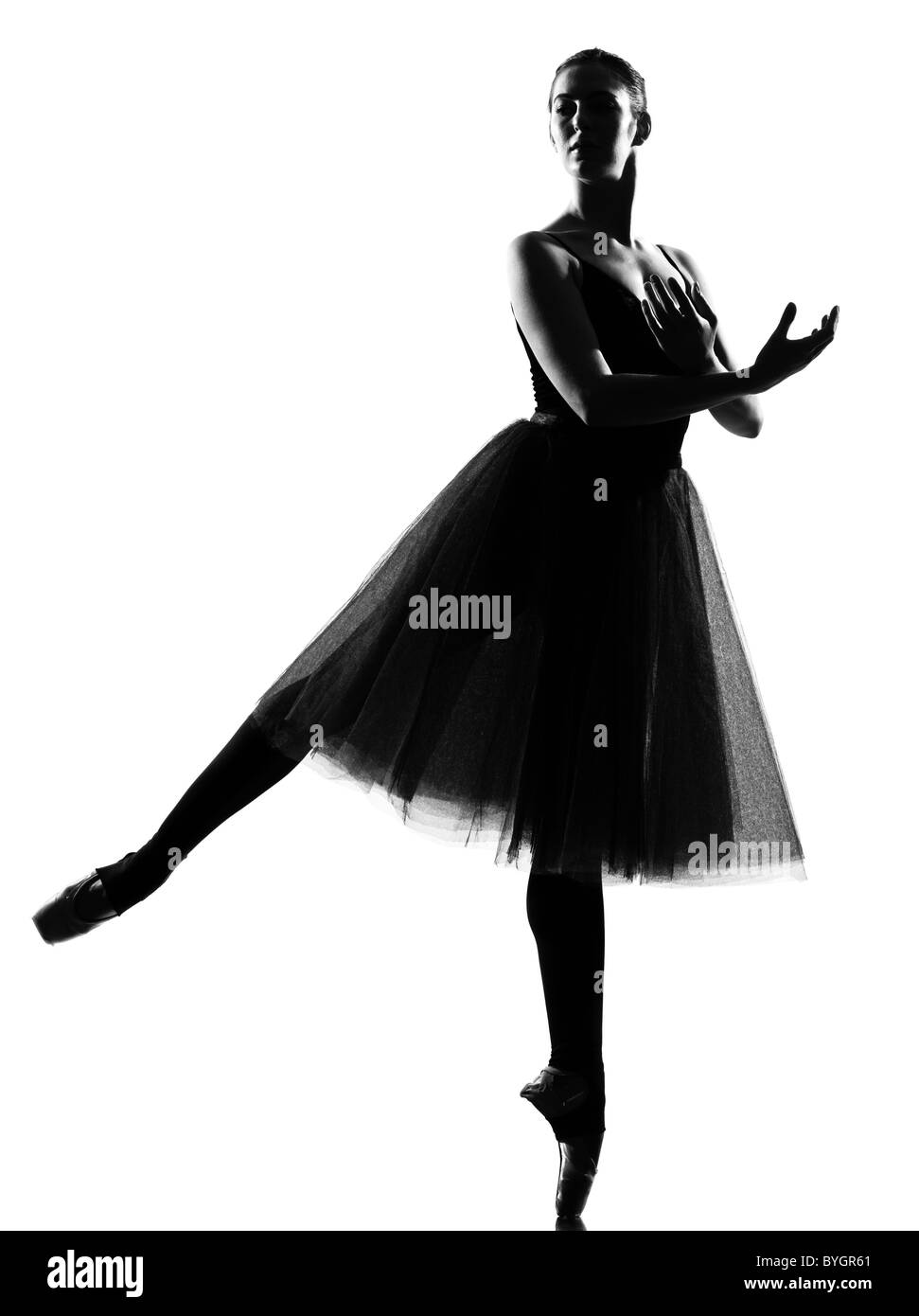 Ballerina white background Black and White Stock Photos & Images - Alamy