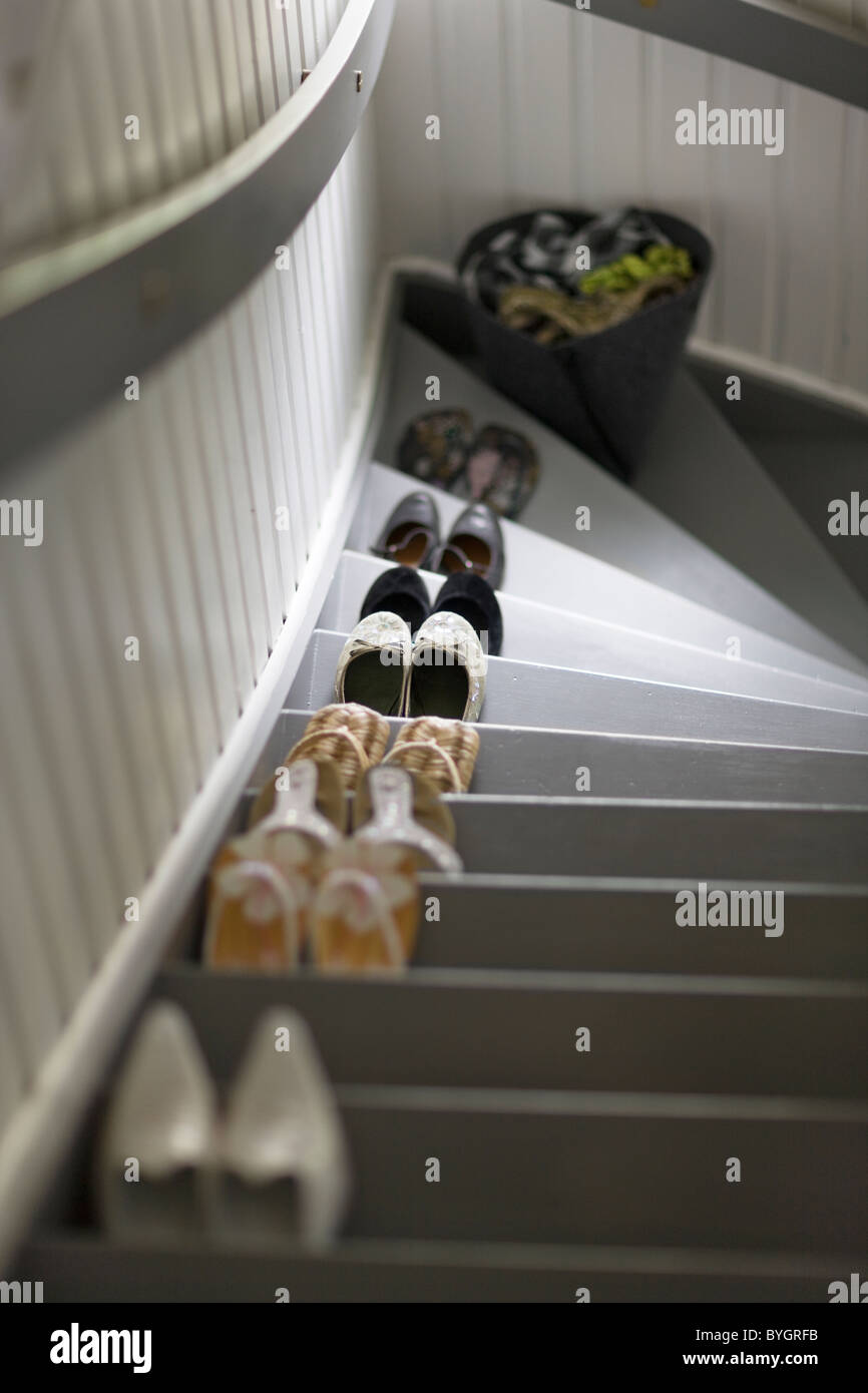 Row of shoes in house hi-res stock photography and images - Alamy