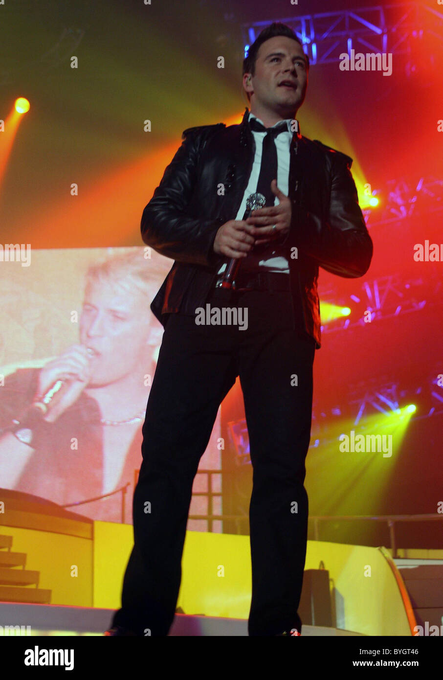 Shane Filan Westlife performing live in concert on their 'Love Tour ...