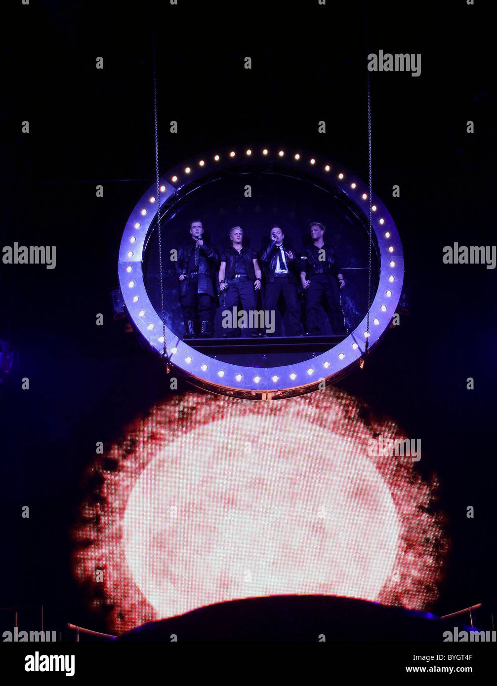 Westlife performing live in concert on their 'Love Tour 2007' at the ...