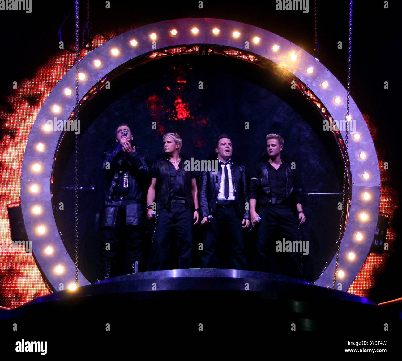 Westlife Performing Live In Concert On Their Love Tour 2007 At The