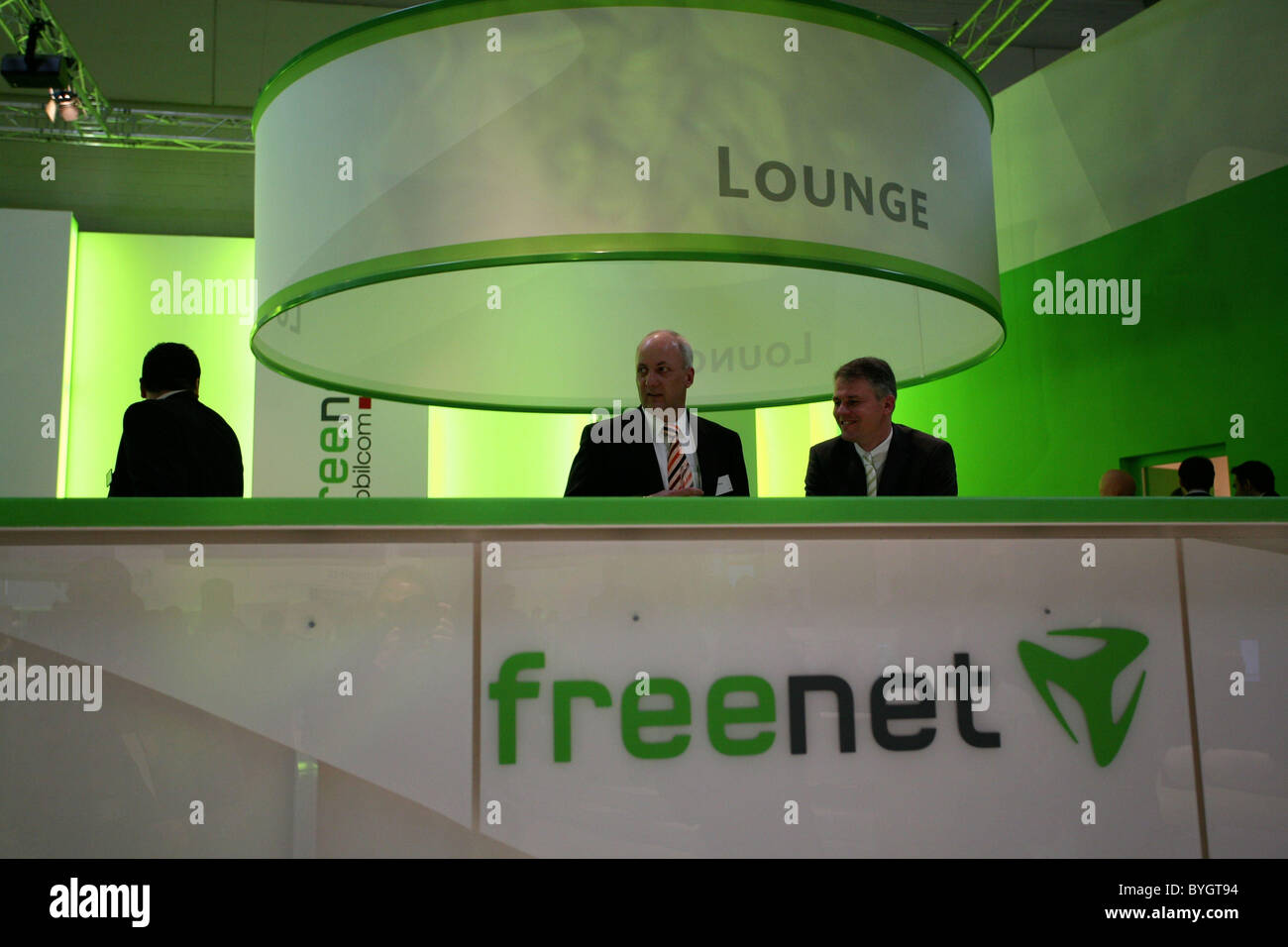 Atmosphere at the CeBIT 2007, the world's largest computer fair ...