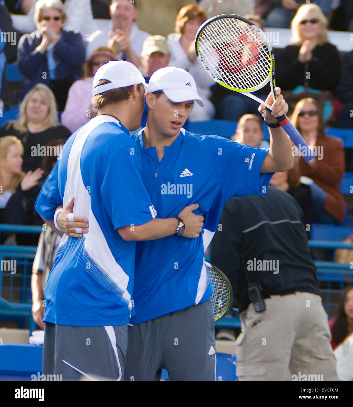 Bob Bryan and Mike Bryan win the Men's Doubles Championship in the ...