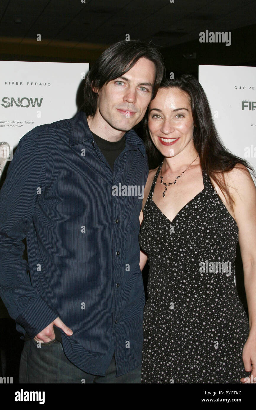 Mark Fergus and guest The Los Angeles premiere of 'First Snow' at The ...