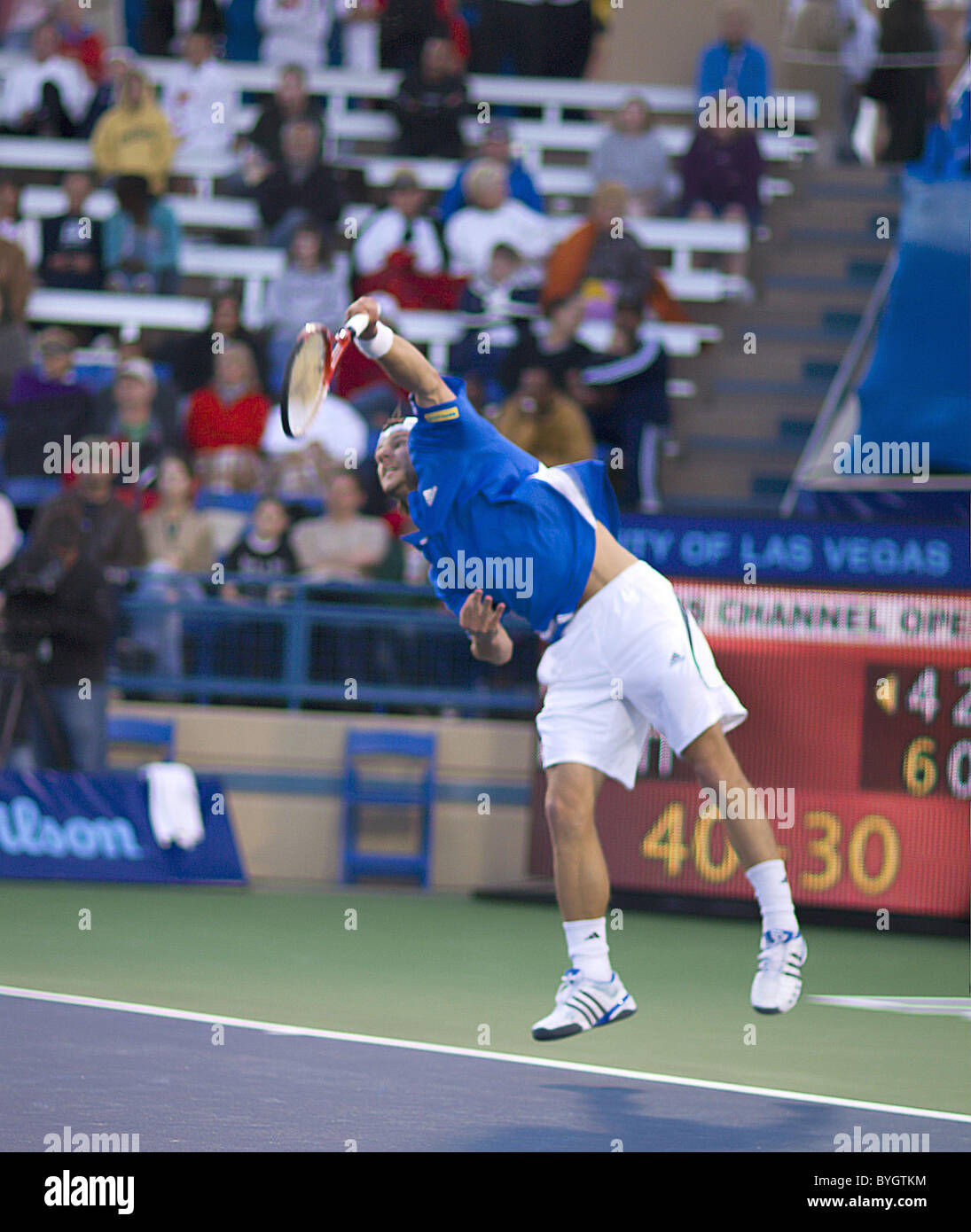 Jurgen Melzer of Austria Men's Singles Runner-up in the Tennis Channel ...