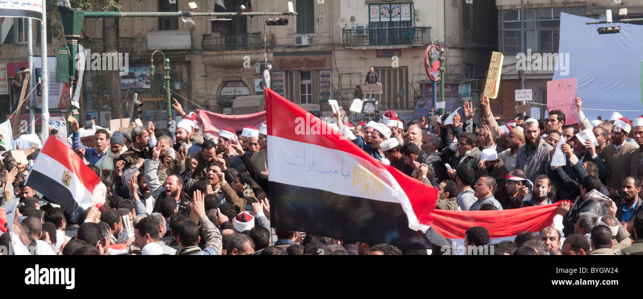 anti-Mubarak protestors at Tahrir Square, Cairo, Egypt Stock Photo - Alamy