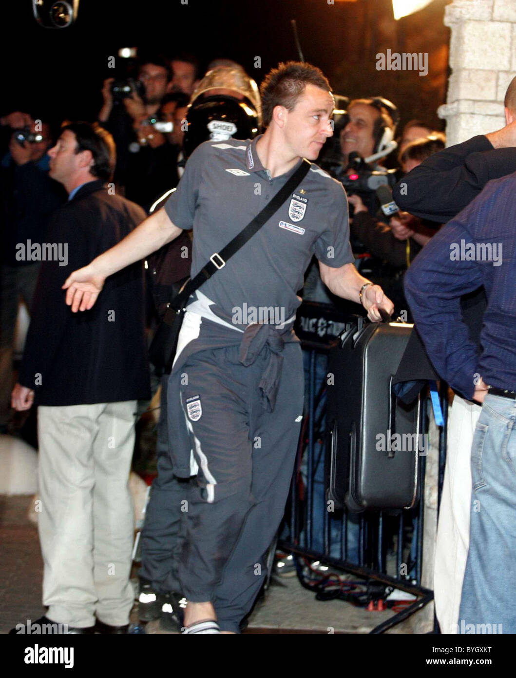 The English national football team arrives at the Dan Accadia Herzliya ...